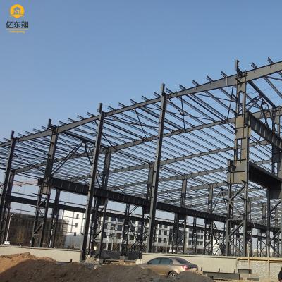 China Fast Install Steel Structure Warehouse with Sandwich Panel Wall Panel and PVC Steel Windows for sale