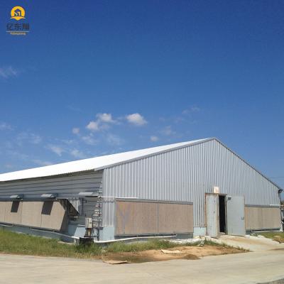 China Customizable Galvanized Steel Poultry House with Automated Ventilation for sale