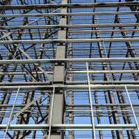 China Unmanned Operation Steel Structure Warehouse with Sliding Door and Long Fatigue Life Prefabricated Warehouse for sale