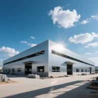 China Portal Frame Prefab Pre Assembled Steel Workshop Building Storage Garage Hot Rolled Section Construction for sale