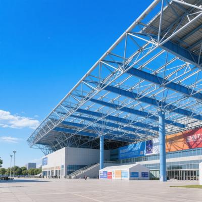 China Sports Hall Gymnasium Design Steel Structure Basketball Court Construction for sale