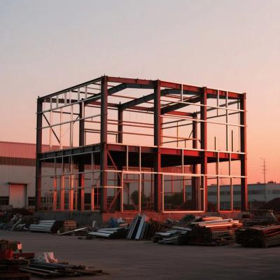 China Modular Prefabricated Steel Structure Warehouse Structural Metal Frame for sale