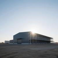 China Steel Structure Warehouse Building with Thermal Insulation and Aluminum Windows for sale