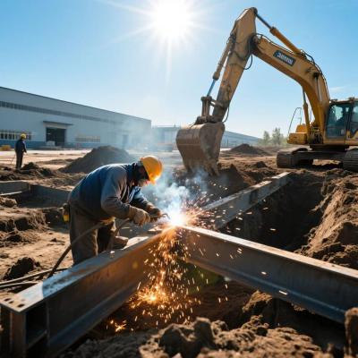 China Q235B Steel Structure Building Customized Metal Workshop for sale