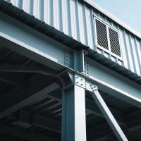 China Customizable Prefabricated Steel Warehouse with H-Section Frame for sale