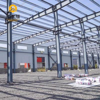 China Prefabricated Steel Frame Warehouse Building with Earthquake Resistance for sale