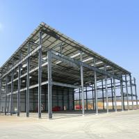 China Custom Prefab Steel Structure Warehouse with Wind Resistance Grade 12 and High-Grade Q345 Steel for Customizable Dimensions for sale