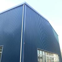 China Prefabricated Steel Structure Industrial Factory With Steel Door / Aluminum Alloy Door for sale