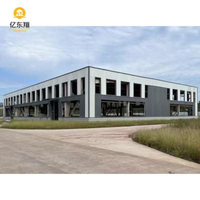 China Large Span Customizable Design Prefabricated Steel Frame Building with Thermal Insulation for sale