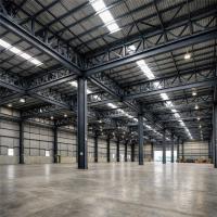 China Prefabricated Steel Frame Building with 50 Years Lifespan, Customizable Design, and Fast Construction for Warehouse and Factory for sale