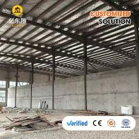China Quick Installation Steel Frame Building with Large Clear Span and Low Maintenance Cost for sale