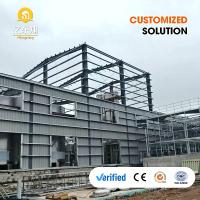 China Heavy Industrial Steel Structure Workshop with Galvanized Anti-Rust Coating and Earthquake-Resistant Design for Up to 10 Tons Load Capacity for sale
