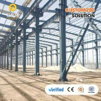 China Heavy Industrial Steel Structure Workshop with Galvanized Anti-Rust Coating and Earthquake-Resistant Design for Up to 10 Tons Load Capacity for sale