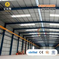 China Prefabricated Steel Warehouse with Hot-dipped Galvanizing, Integrated Insulation Panels, and Welded H-section for Industrial Storage for sale