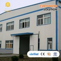 China Prefab Steel Structure Workshop with Large Span High Wind Resistance and 50 Years Lifespan for sale