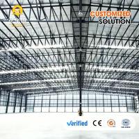 China Prefab Steel Structure Workshop with Large Span High Wind Resistance and 50 Years Lifespan for sale