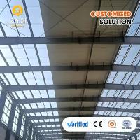 China Prefabricated Steel Warehouse with Sandwich Panels, 50 Years Lifespan, and Customizable Design for Industrial Use for sale