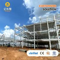 China Prefabricated Steel Warehouse with Sandwich Panels, 50 Years Lifespan, and Customizable Design for Industrial Use for sale
