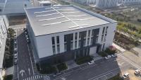 China 72m Large Span Three Story Heavy Steel Frame Building with High Precision Welded Cross Shaped Steel Columns for sale