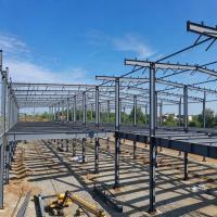 China Q235 Q345 Q355 Steel Grade Galvanized or Painted Surface Steel Structure Workshop with 200 Km/h Wind Load Portal Frame Workshop for sale