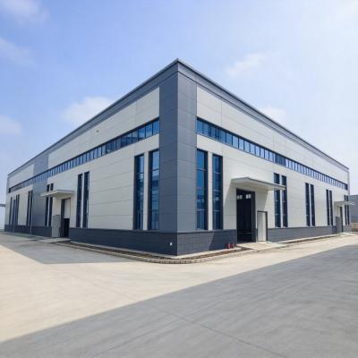 China Overhead Crane Steel Structure Workshop with Portal Frame for Machining Plant Steel Frame Building for sale