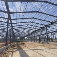 China Salt-spray Resistant Two Layer Steel Structure Workshop with Above 12 Grade Wind Resistance Prefabricated Steel Building for sale
