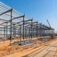 China Salt-spray Resistant Two Layer Steel Structure Workshop with Above 12 Grade Wind Resistance Prefabricated Steel Building for sale