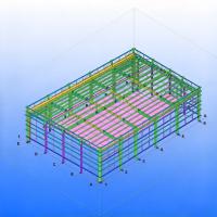 China Salt-spray Resistant Two Layer Steel Structure Workshop with Above 12 Grade Wind Resistance Prefabricated Steel Building for sale