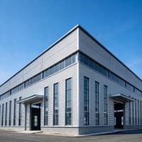 China Large Span Column-Free Steel Structure Warehouse with Engineer Guidance on Site and 50 Years Warranty Prefabricated Steel Building for sale