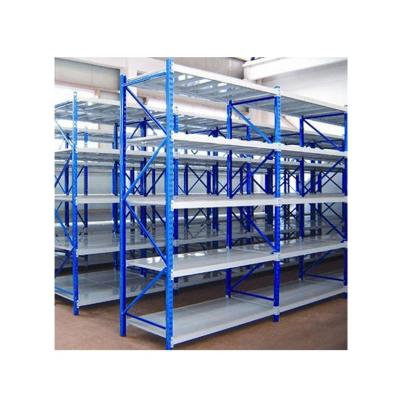 China Steel Structure Laminate Storage Shelves 4 Shelf Warehouse Metal Rack Medium Duty for sale