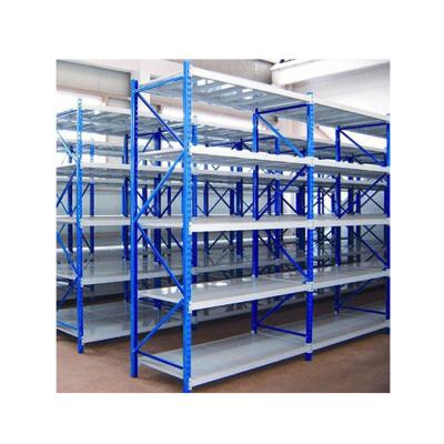 China Supermarket Industrial Storage Rack Metal Warehouse Metal Shelving Medium Duty Shelf for sale