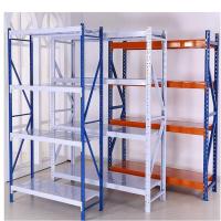 China Supermarket Industrial Storage Rack Metal Warehouse Metal Shelving Medium Duty Shelf for sale
