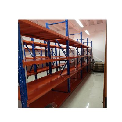 China Factory Supply Floor Warehouse Mass Metal Angle Steel Black Shelf Rack Garage Medium for sale