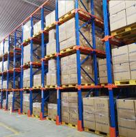 China Shelf warehouse shelves are easy to install, and the height can be adjusted. 4 layers of metal can be customizedon Color Feature for sale