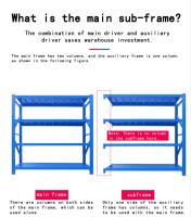 China Storage shelves wholesale light, medium and heavy household storage shelves hardware store assembly express storage goods. for sale