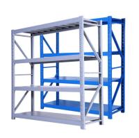 China Multi layer adjustable thickened cold rolled steel supermarket storage rack for sale