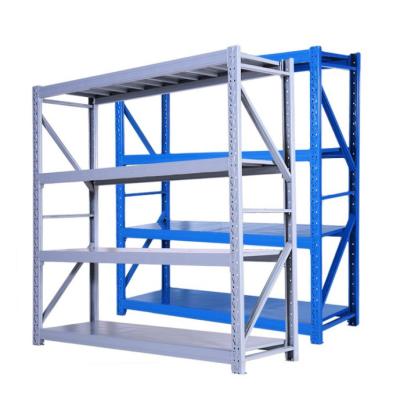 China Multi layer adjustable thickened cold rolled steel supermarket storage rack for sale