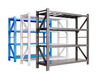 China Stainless Steel Pallet Rack Garage Shelving Metal Shelving Warehouse Rack stacking shelvs white and blue for sale