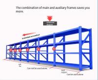China Boltless Shelving Racking Systems Industrial Warehouse Storage Rack Shelf Heavy Duty for Metal Original Black Cover White Blue for sale