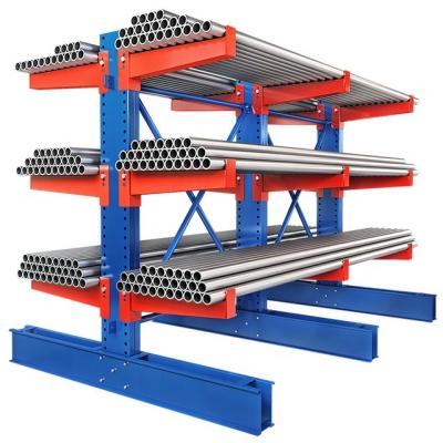 China Galvanized single or double side heavy duty outdoor storage cantilever racks for sale