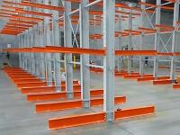 China Special Shape Goods Storage Warehouse Heavy Duty Long Arms Iron Cantilever Racking System for sale
