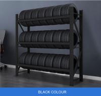 China Steel Storage Car Tire Display Rack, Tire Shelf, Car Accessories Display Rack Estante De Pneus for sale