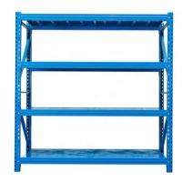 China Heavy Duty Metal Boltless 4 Tier Garage Shelves Storage Rack Units for sale
