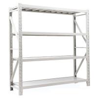 China Metal And Wooden Heavy Duty Adjustable Shelf Warehouse Shelving Racking System for sale