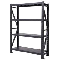 China Wan Hongxin Heavy Duty Boltless 4 Layer Warehouse Home Office Metal Storage Shelving for sale