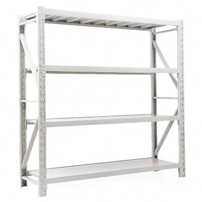 China Wan Hongxin Factory Metal boltless stacking rack Industrial Warehouse Storage Racks Shelves for racking system for sale