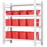 China Wan Hongxin Factory Metal boltless stacking rack Industrial Warehouse Storage Racks Shelves for racking system for sale