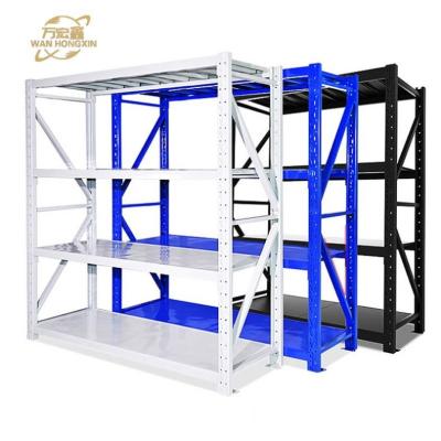 China Heavy Duty Boltless Garage Shelving Adjustable Storage Unit Metal Racking System for sale