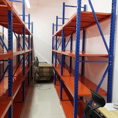 China Chengjunxiang Supplier Warehouse Storage Iron Household Good Quality Slotted Angle Steel Angle Steel Rack for sale