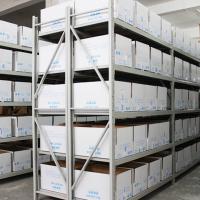 China Long Span 4 Layers Warehouse Storage Systems Medium Duty Steel Commercial Racking Shelves For Warehouse Industrial Used for sale